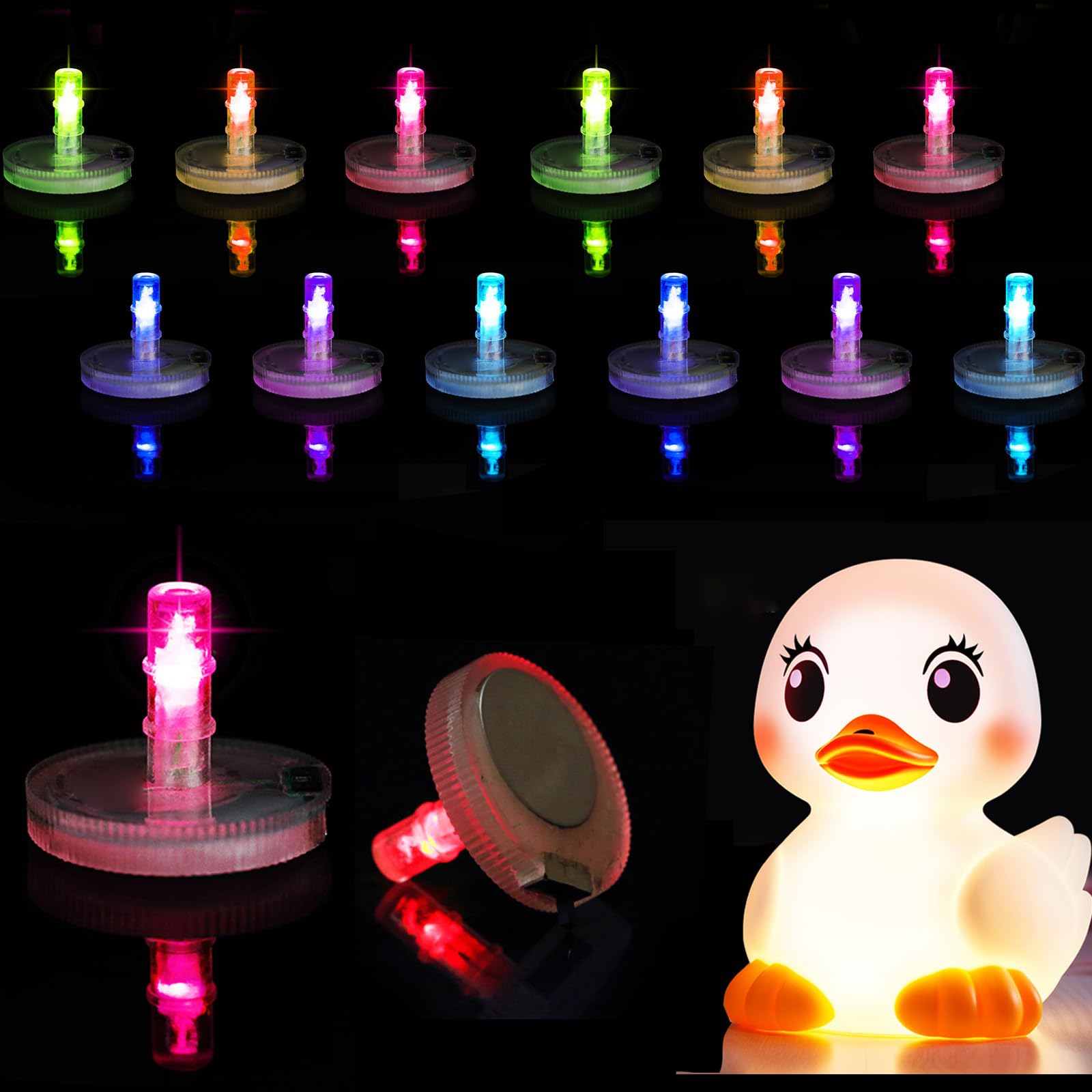Amazon.com: ZAGEVIVIN Light Up Rubber Duck Display with 16 Modes and 7 ...