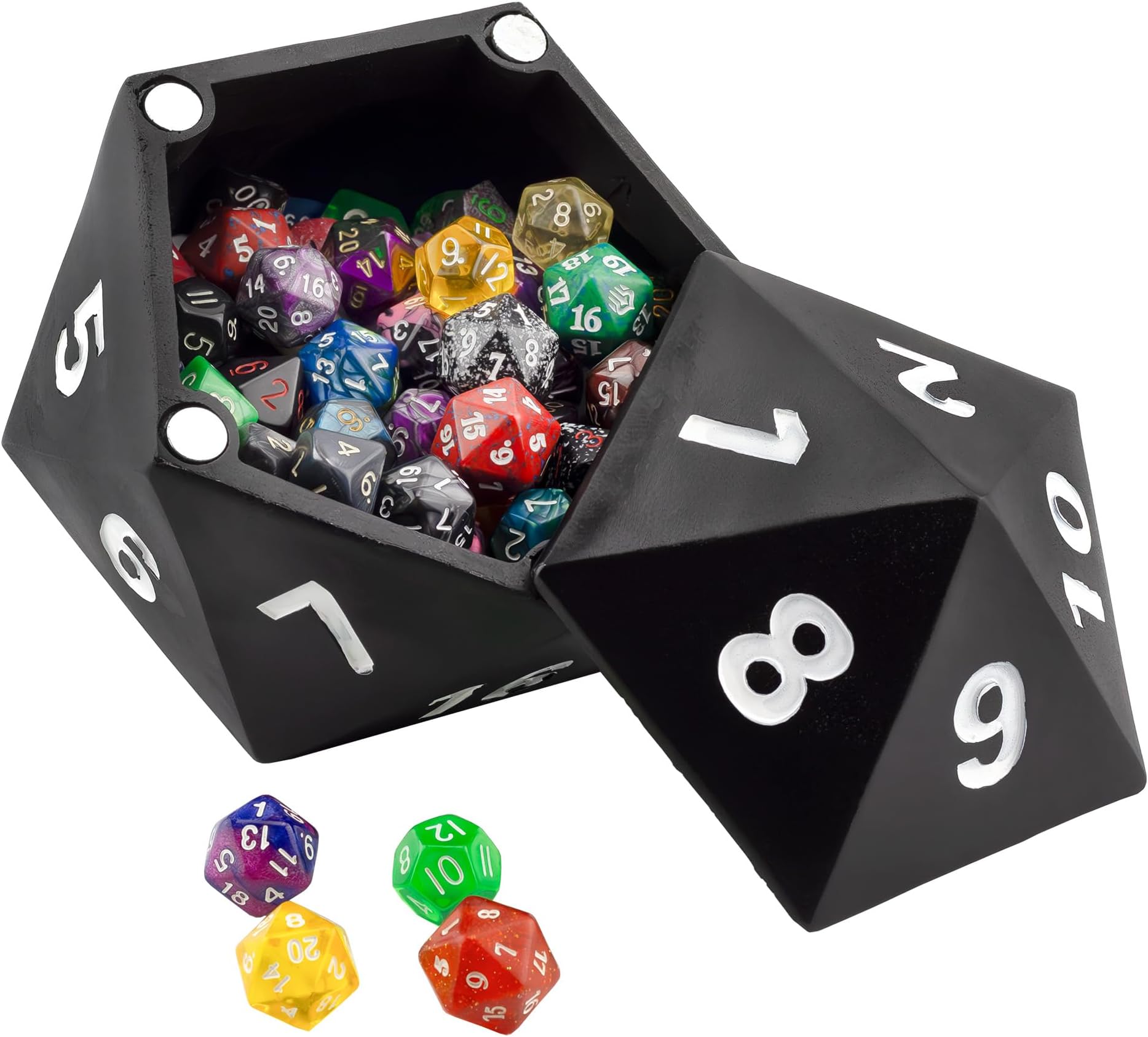 Amazon.com: Toy Vault 20-Sided Dice Storage Treasure Box, D20-Shaped ...