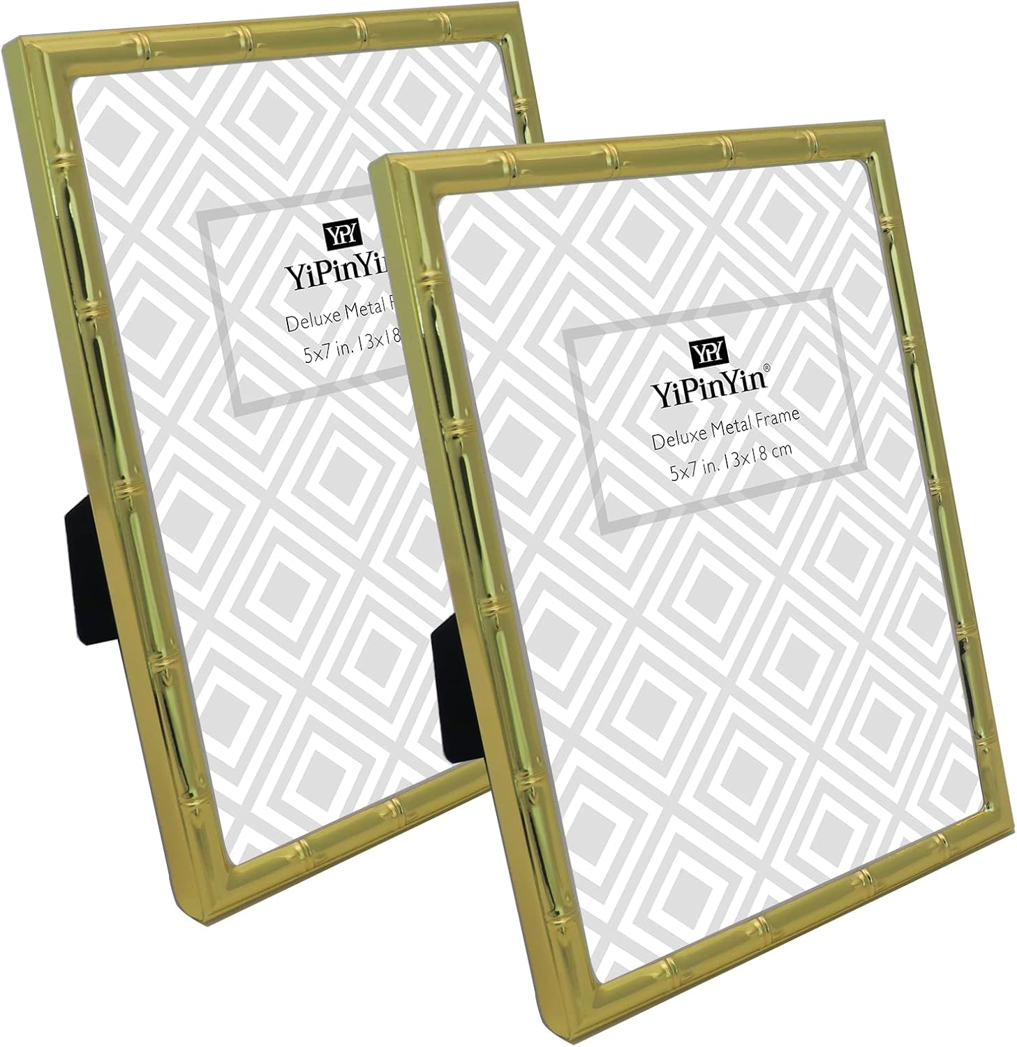 Amazon.com - YiPinYin 5x7'' Bamboo Detail Designs Gold Metal Picture ...
