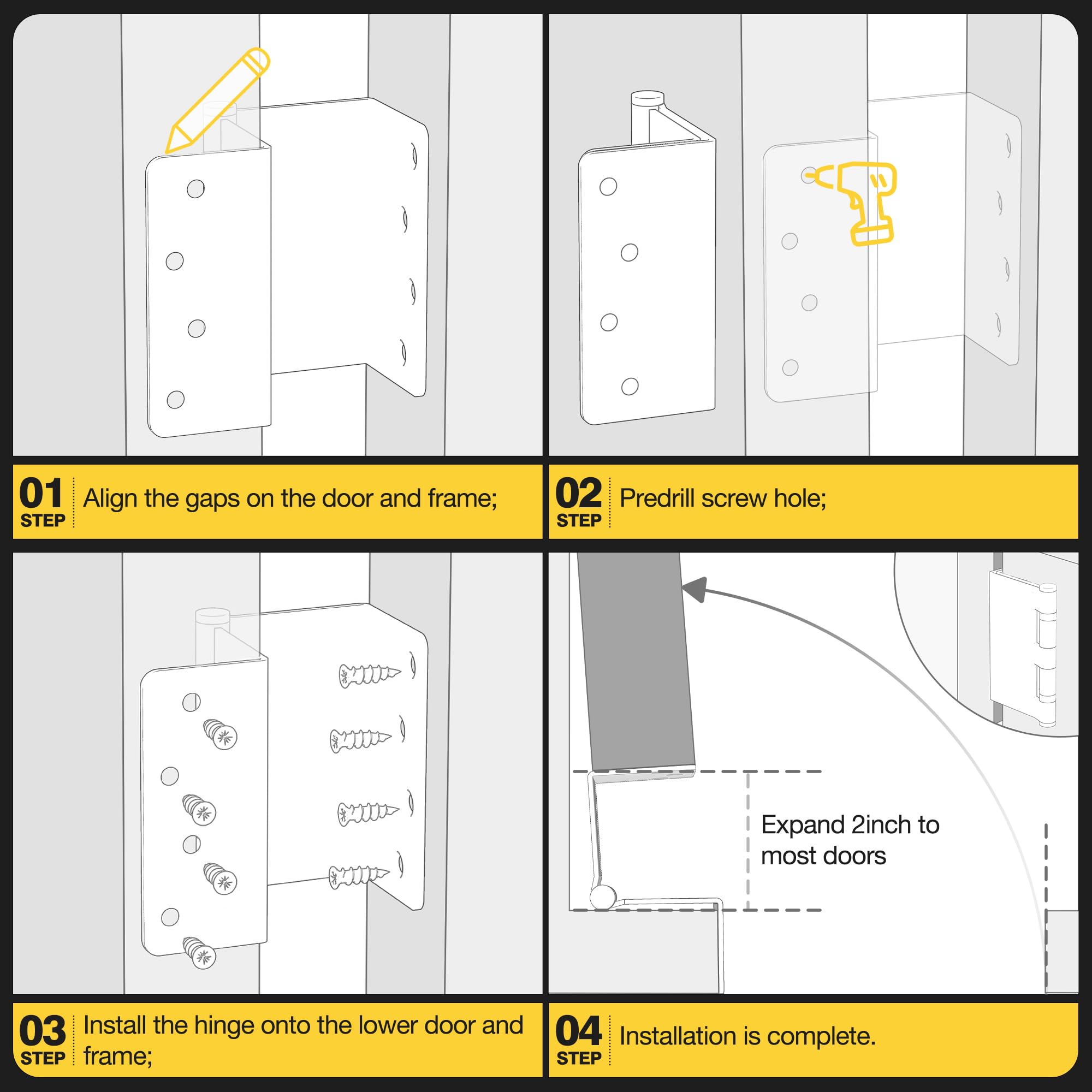 Snapklik.com : KOLET Offset Door Hinges, 4 Inches Ball Bearing Hinges ...