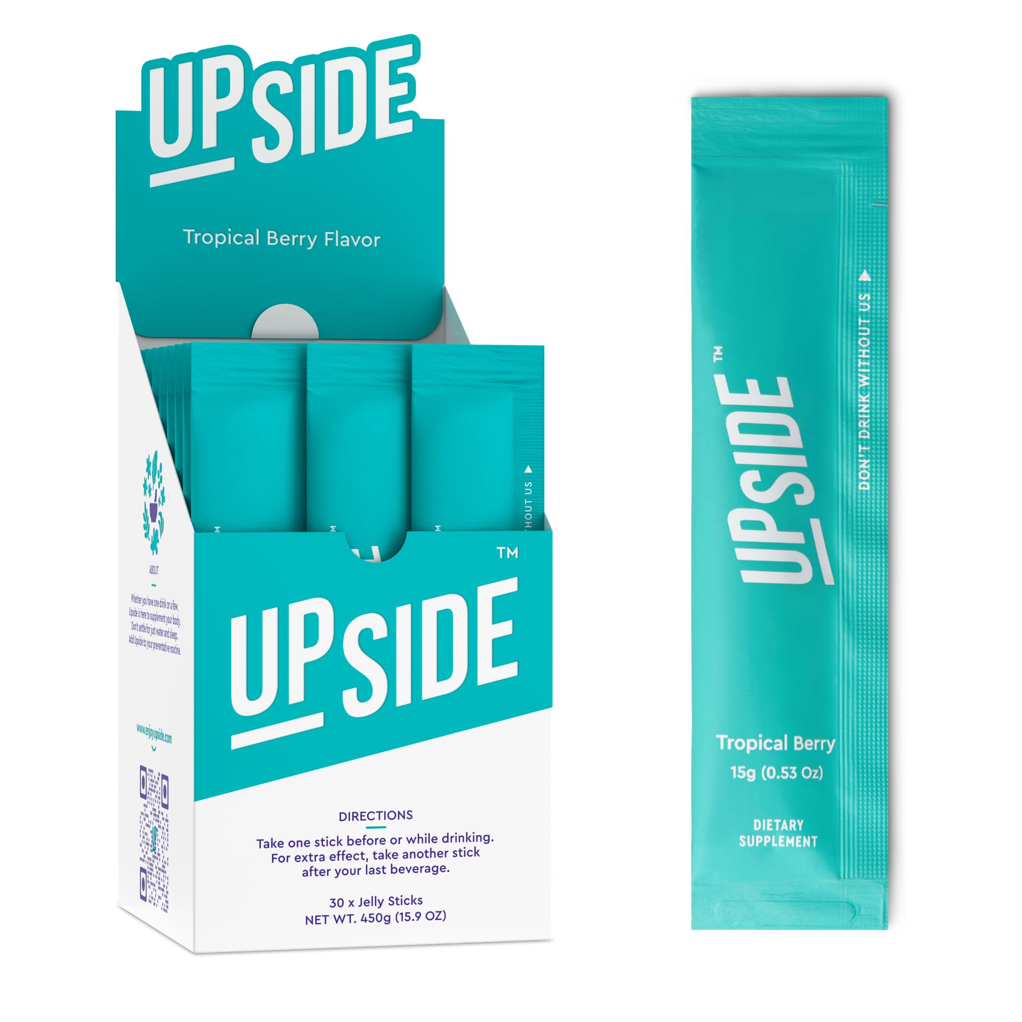 Upside Jelly Tropical Berry Party Relief And Recovery Herbal Supplement ...