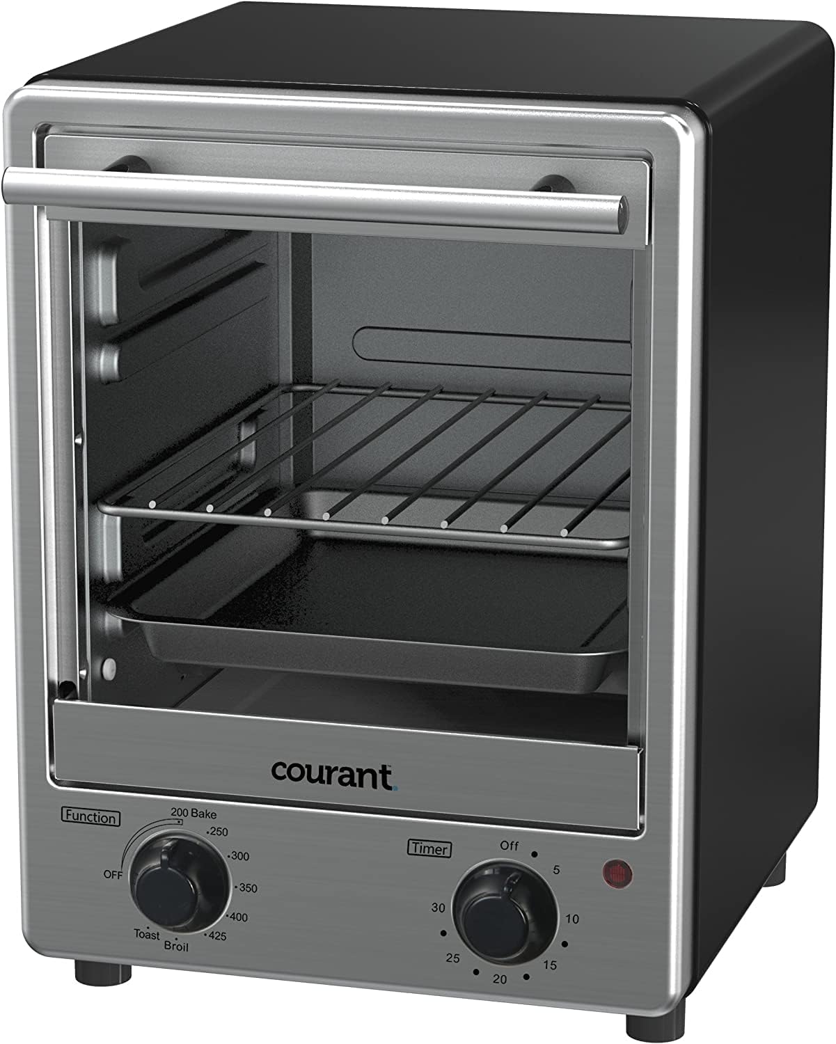Amazon.com: Courant Toaster Oven Space Saving Design Toastower Tempered ...