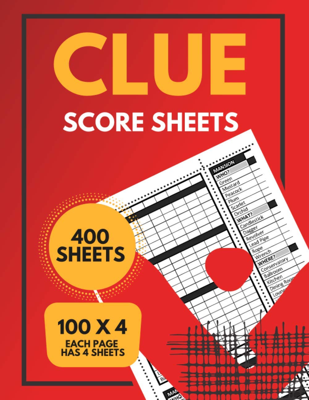 Amazon.com: Clue Replacement Pads: Small Size Clue Score Sheets Two ...