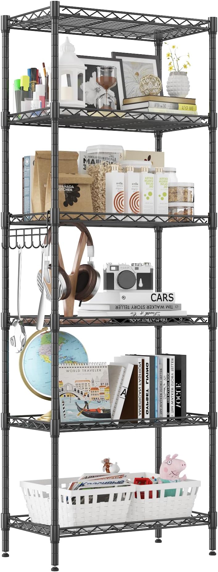 Amazon.com: Homdox 6-Tier Storage Shelf Wire Shelving Unit Free ...