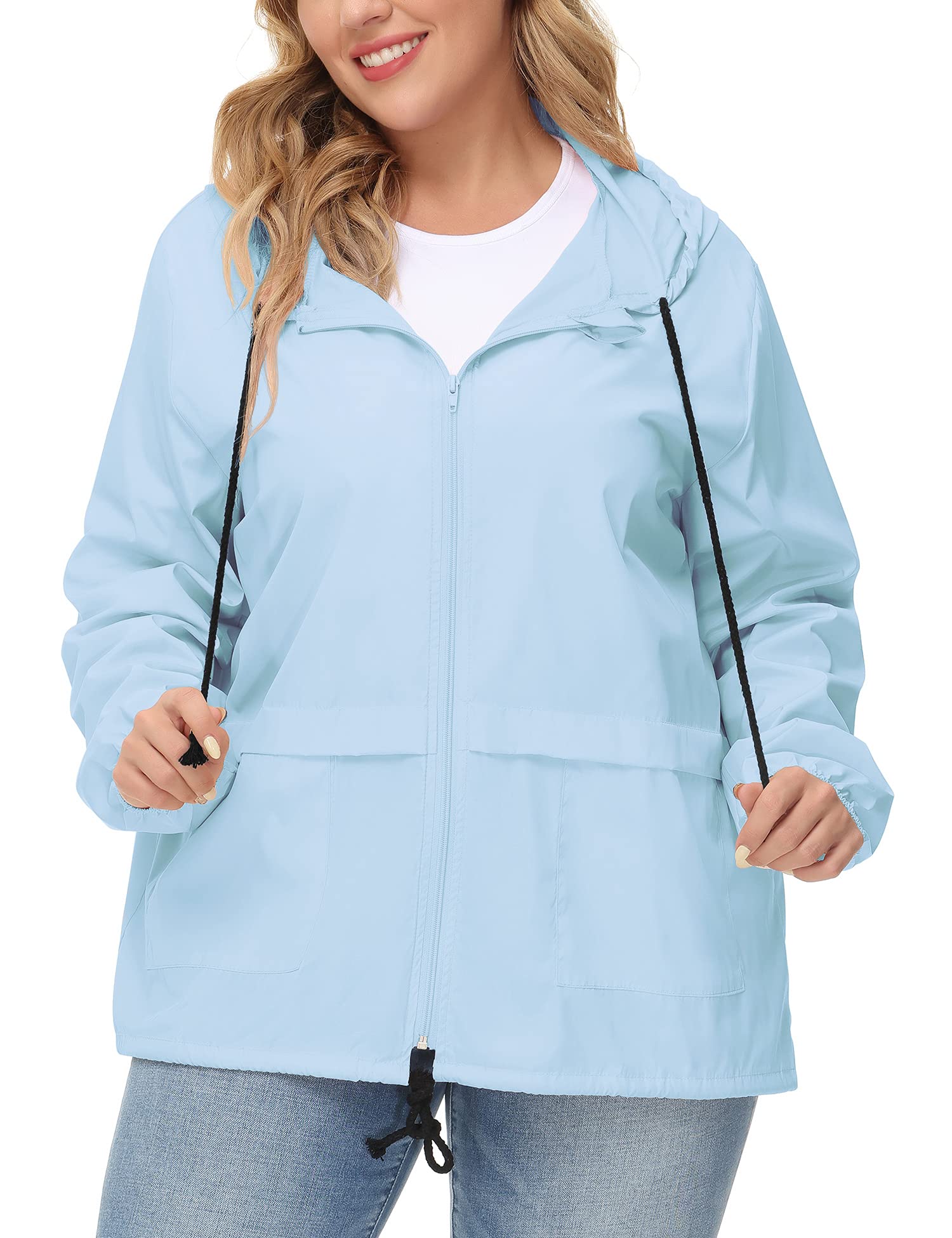 Snapklik.com : Avoogue Plus Lightweight Raincoat Womens Waterproof ...