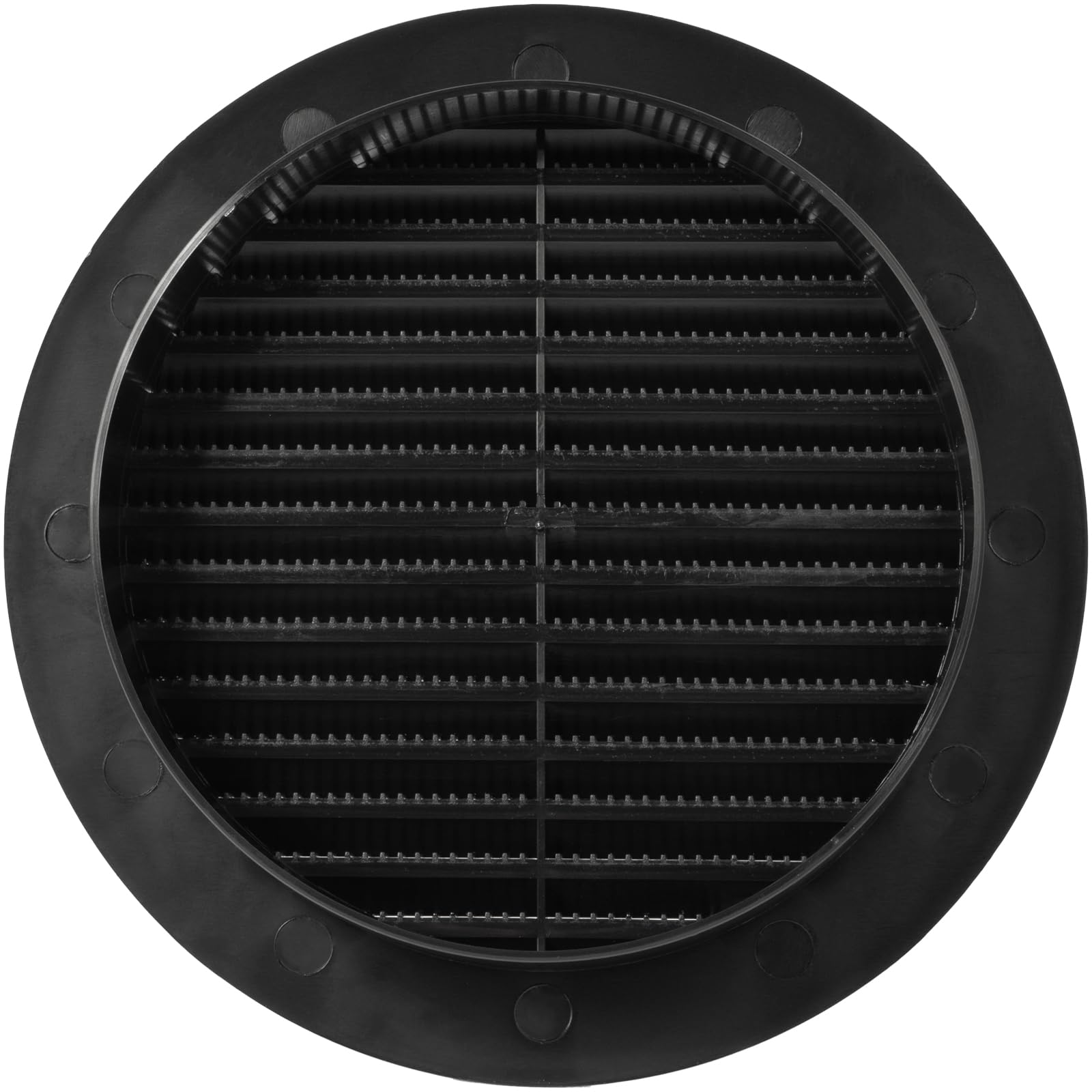 6” Inch / 150 mm Plastic Vent Cover Black – Round Soffit Vent – Exhaust ...