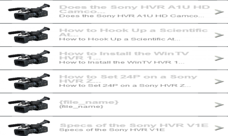 Sony Hvr V1e Manual