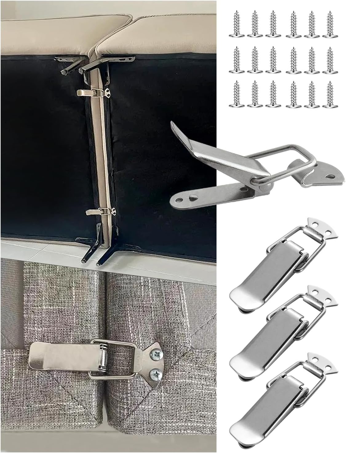 Amazon.com: Sectional Couch Metal Connectors,4 Pcs Universal Sofa ...