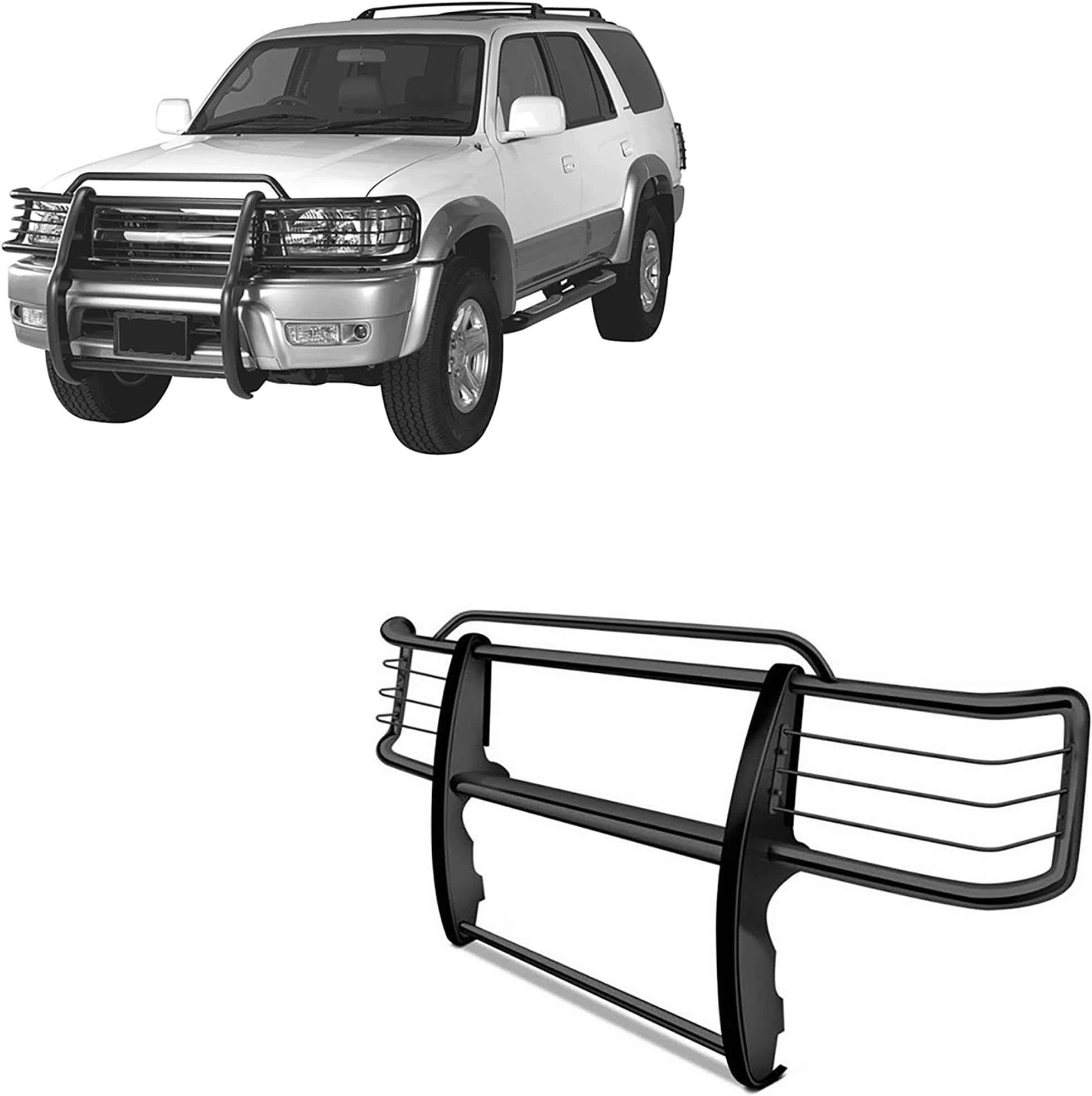 Amazon.com: Black Horse Grille brush Bumper Guard Modular Black ...