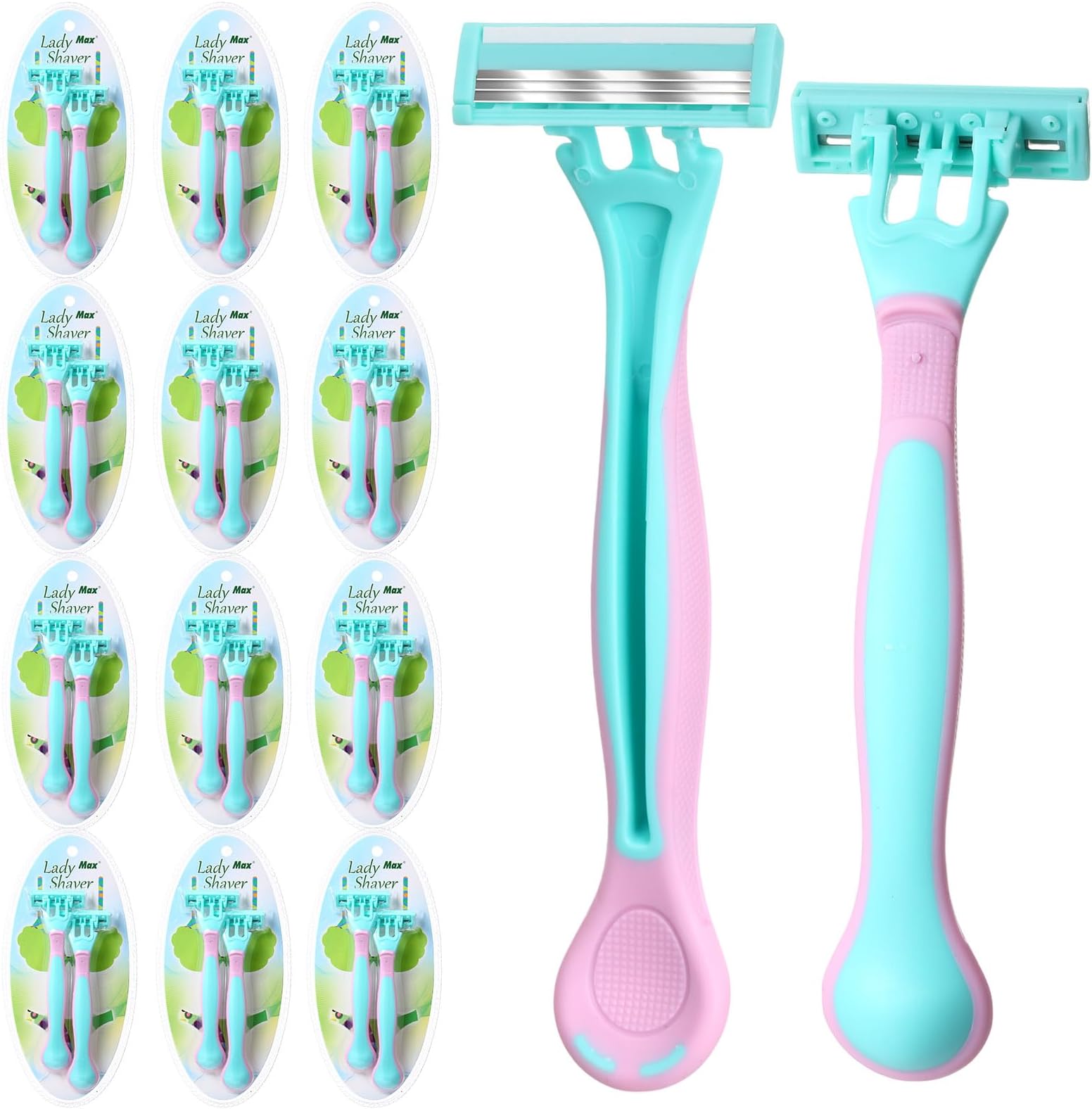 Amazon.com: Leriton 72 Count Women's Disposable Razors Razor Blades ...