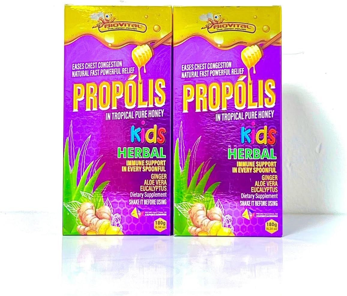 Amazon.com: Biovital Propolis in 100% Tropical Pure Honey Prepack Kids ...