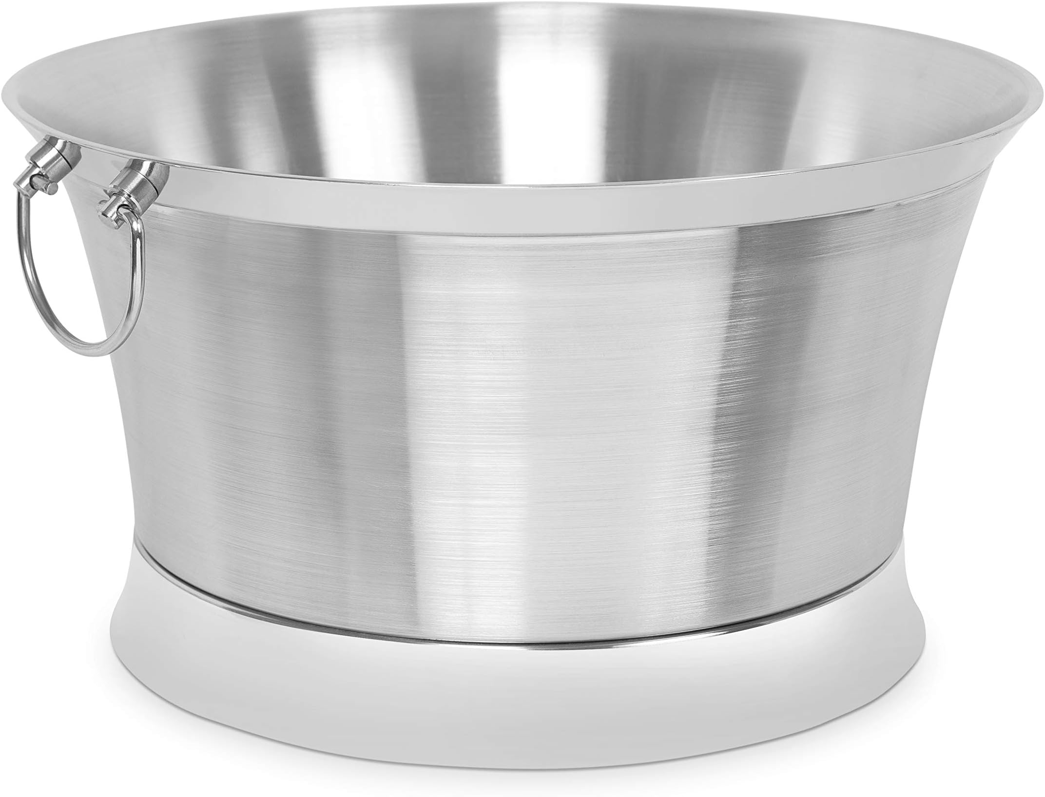 Amazon.com: BREKX Aspen Stainless Steel Metal Ice Bucket with Stand for ...