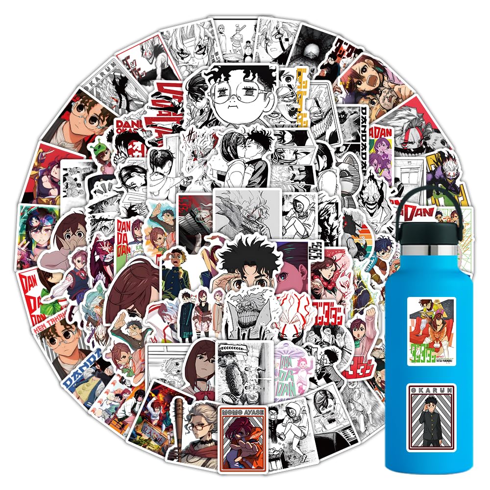 Amazon.com: 104Pcs Colorful and Black Anime Dandadan Stickers,Anime ...