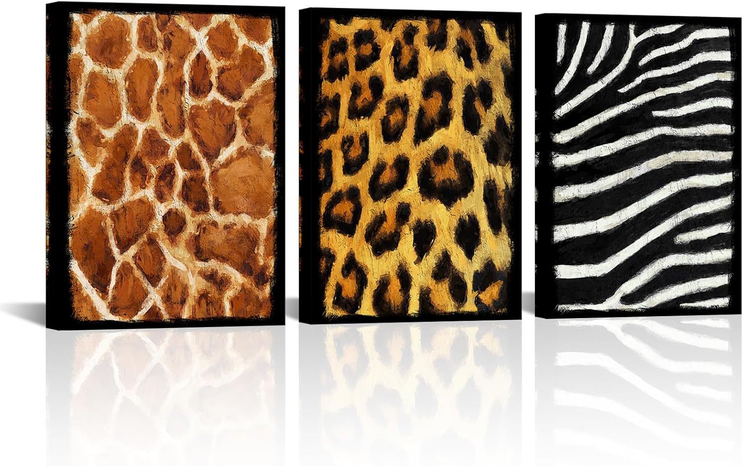 Amazon.com: Wild Safari Jungle Wall Decor - African Wall Art Canvas ...