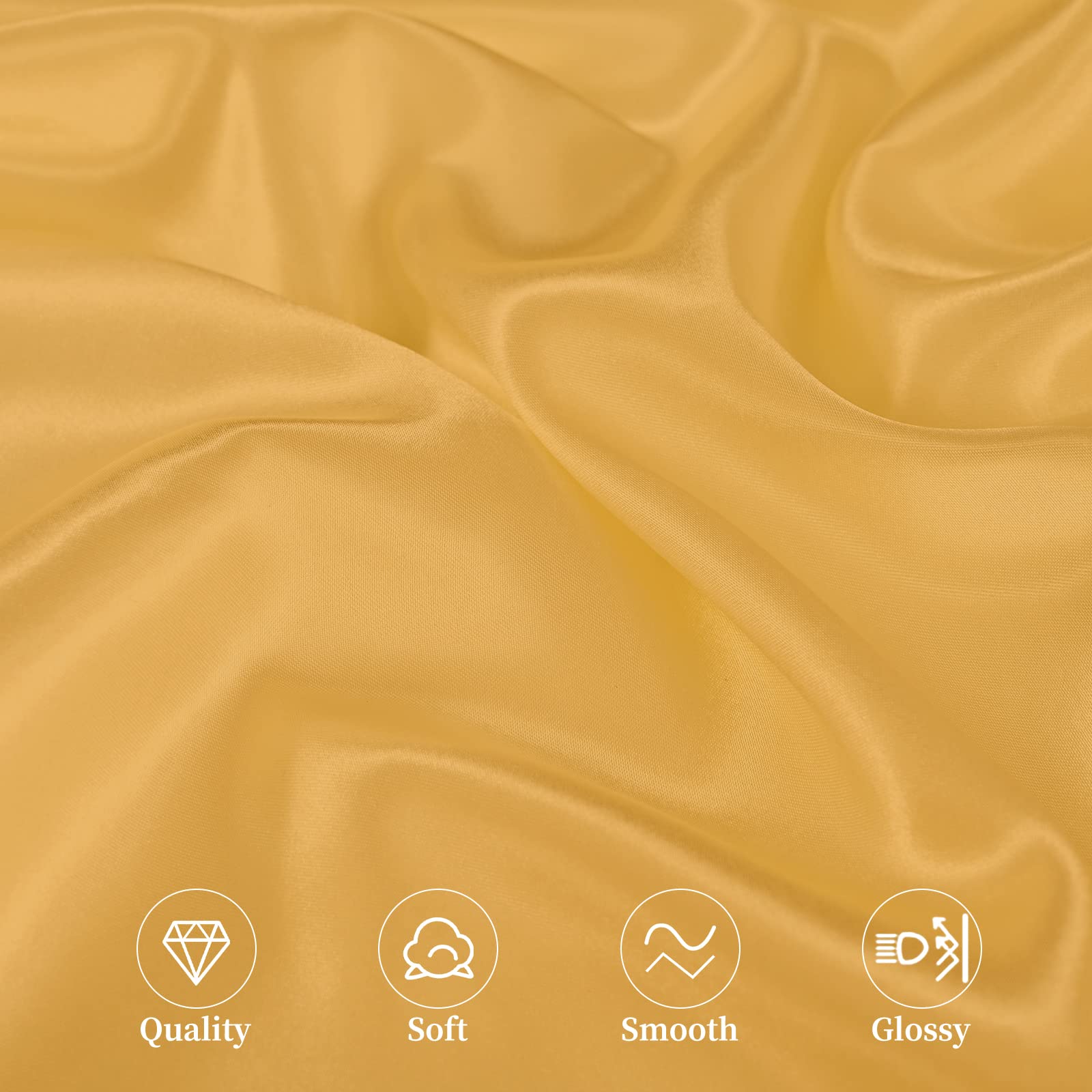 Snapklik.com : 24 Pack Gold Table Runners 12x72 Inch Gold Table Runner ...