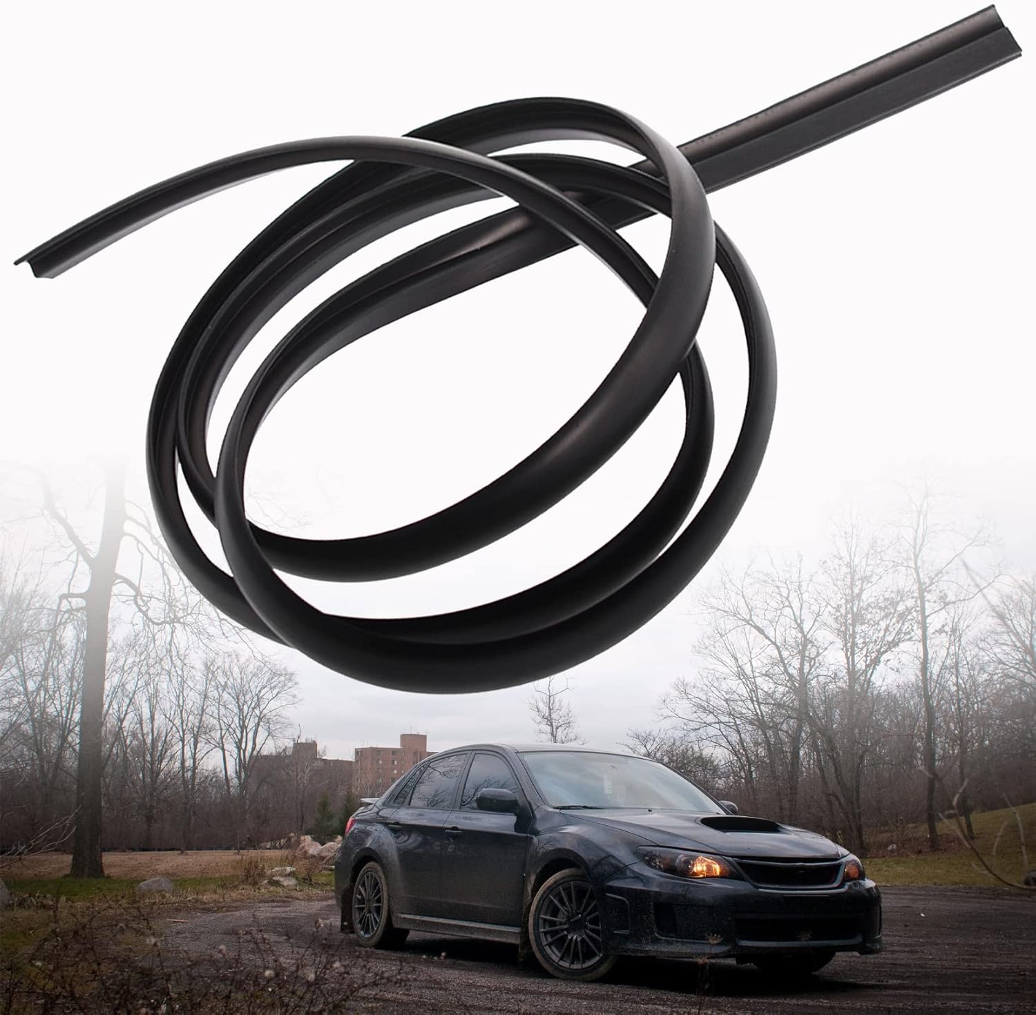 Amazon.com: 1.7M/5.6FT Front Windshield Rubber Seal Strip Windshield ...