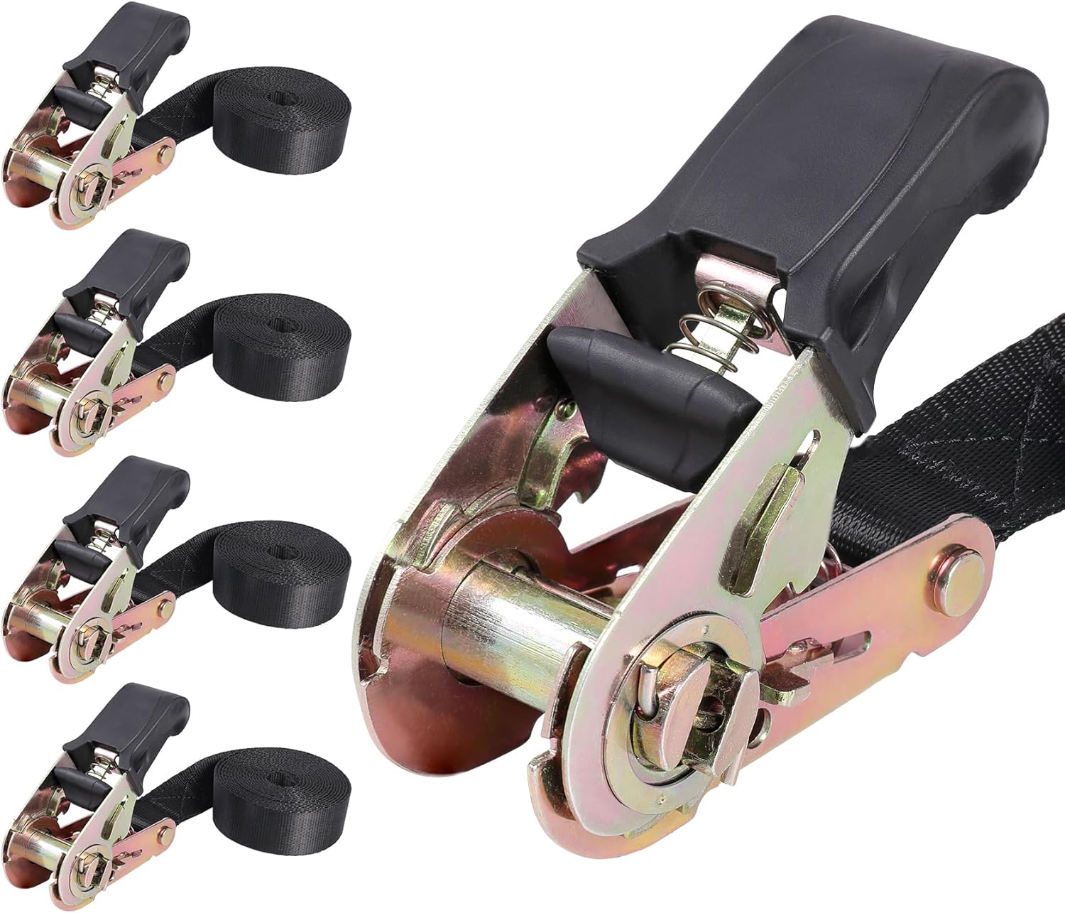 Masterwise Endless Ratchet Strap, Black Ratchet Straps Heavy Duty Tie ...