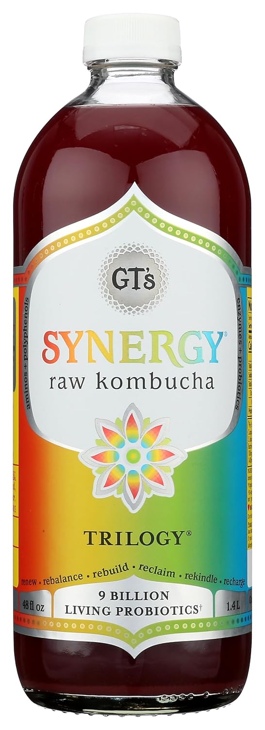 Amazon.com: GT's Synergy Raw Kombucha Trilogy, 48 Fl Oz : Grocery ...