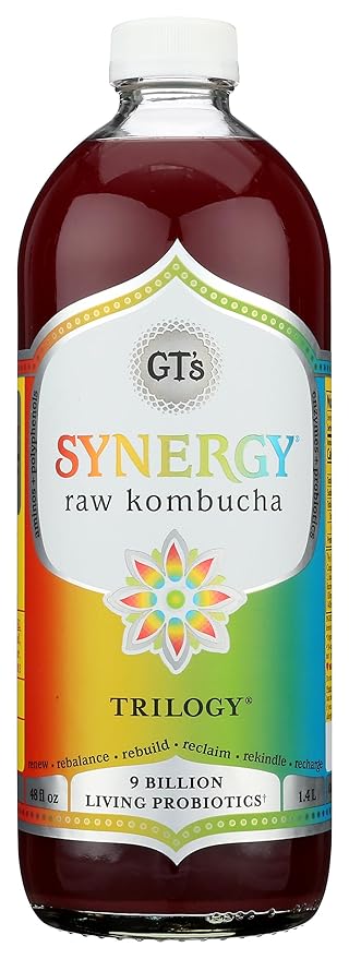 Amazon.com: GT's Synergy Raw Kombucha Trilogy, 48 Fl Oz : Grocery ...
