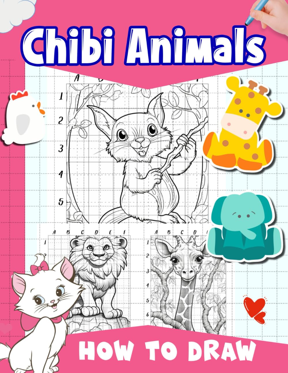 How To Draw Chibi Animals: Fun and Educational Coloring Book for Kids ...