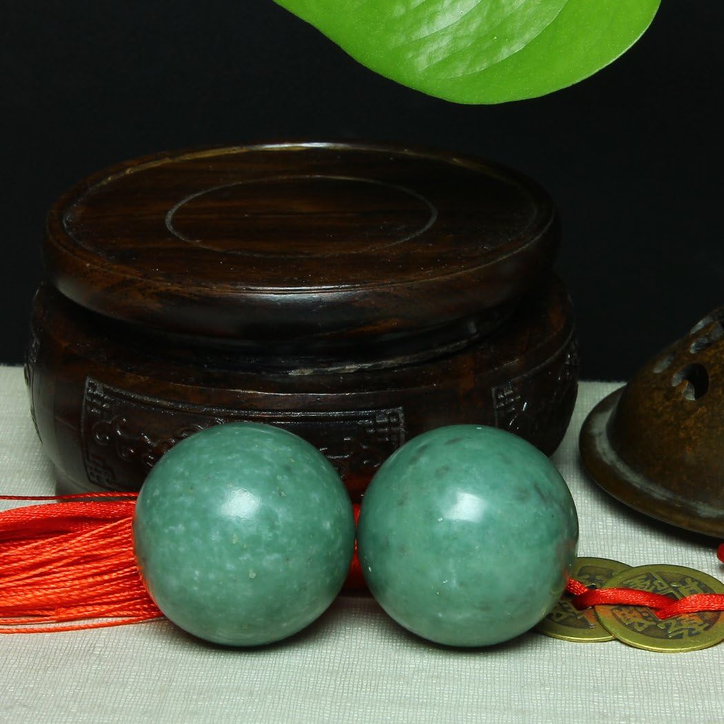 BRABUD BS023 – Pelotas de masaje de salud china verde mármol de 14 ...