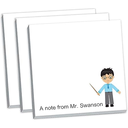 Amazon.com : Heart and Name Custom Sticky Notes // 3x3 Sticky Note pad ...