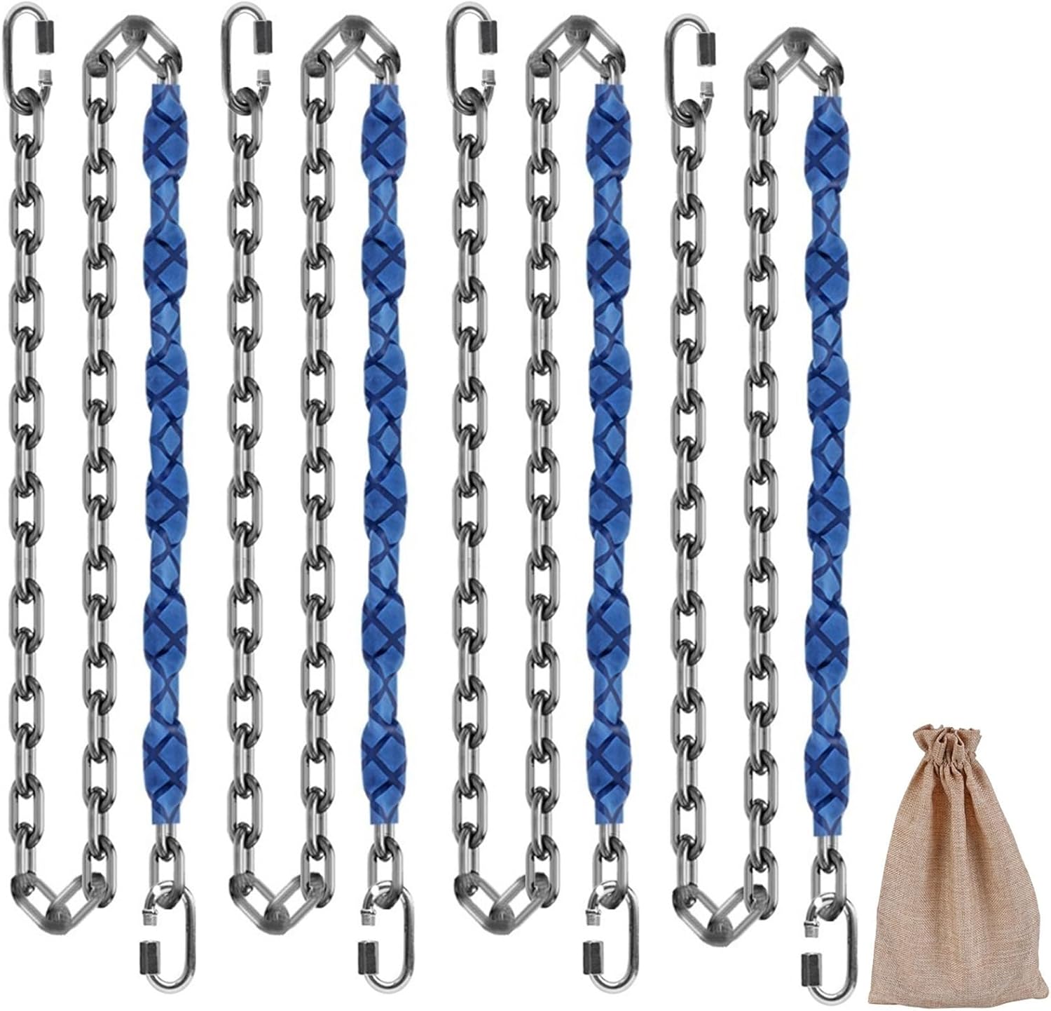 Amazon.com: Dakzhou 4 Stainless Steel Chains (84") Swing Chains, Heavy ...