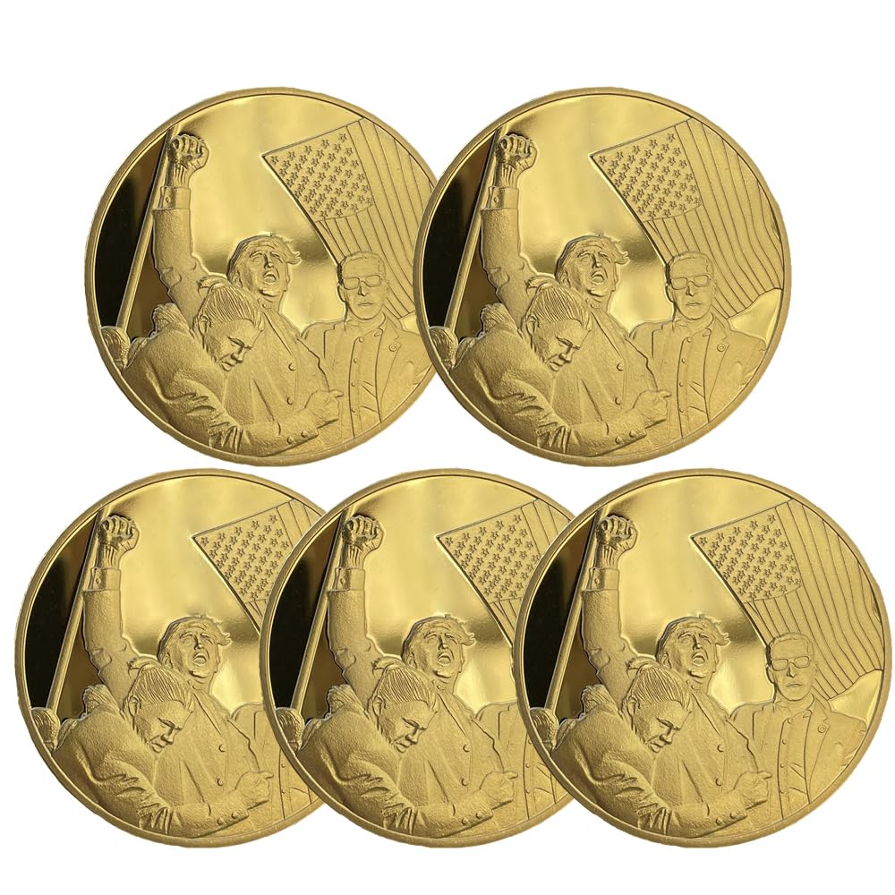 Amazon.com: Donald Trump Assassinated Coins Shooting Collection Medal ...