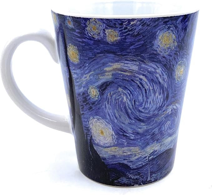 Amazon.com: Aeisage Starry Night Coffee Mug Van Gogh mug 12 Ounce ...