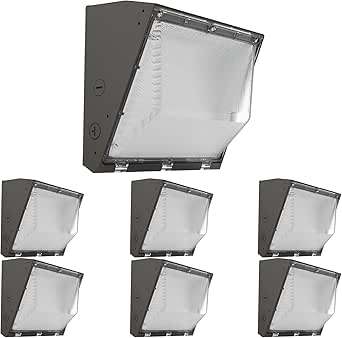 Sunco 6 Pack Outdoor Exterior Patio Porch Mount Security LED Wall Pack ...