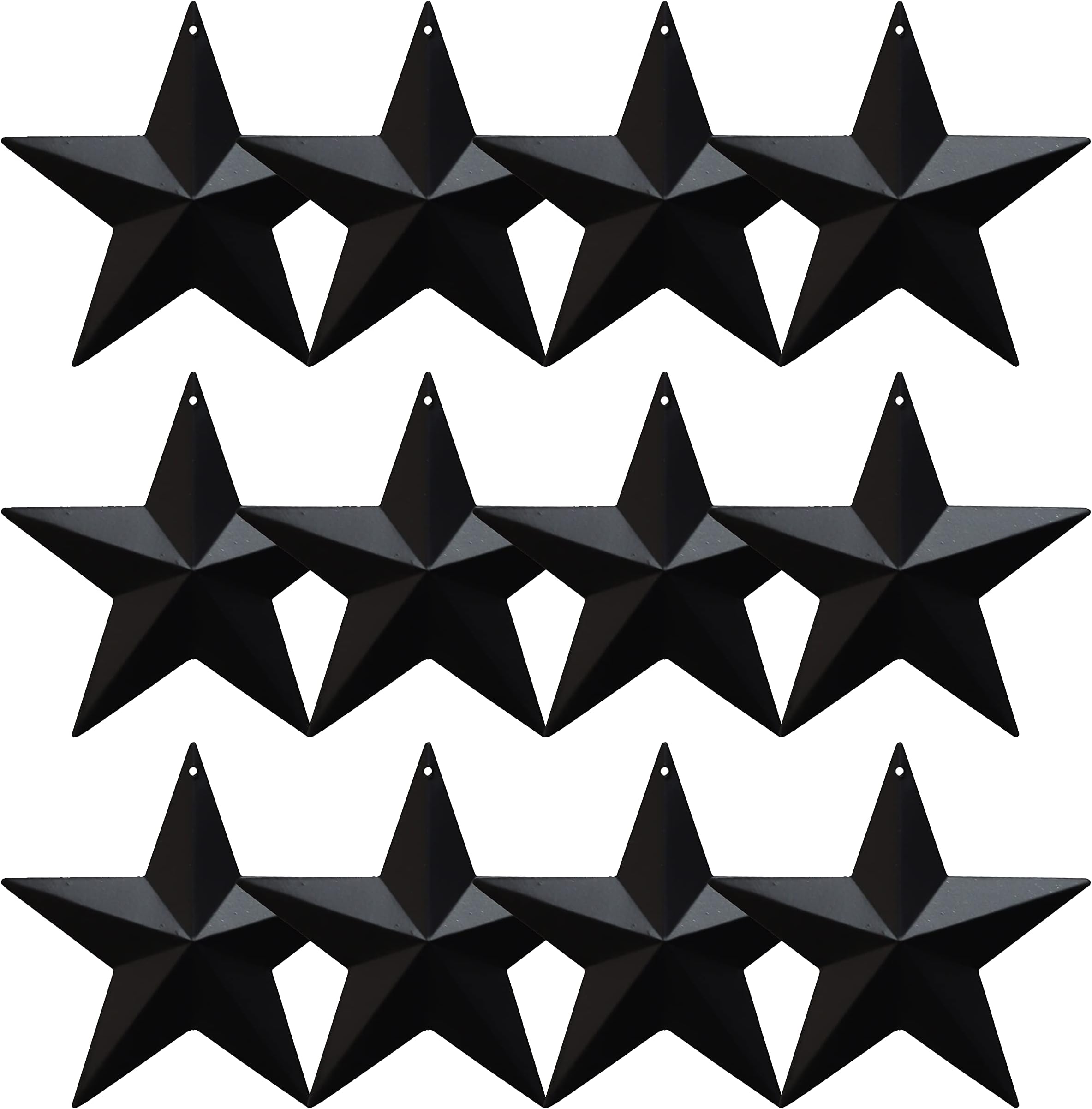 Amazon.com: 10 Piece 3.8 Inch Metal Star, Barn Star for Home Decoration ...