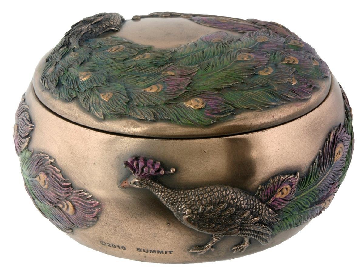 Amazon.com: Art Nouveau Collectible Peacock Box Collectible Figure ...