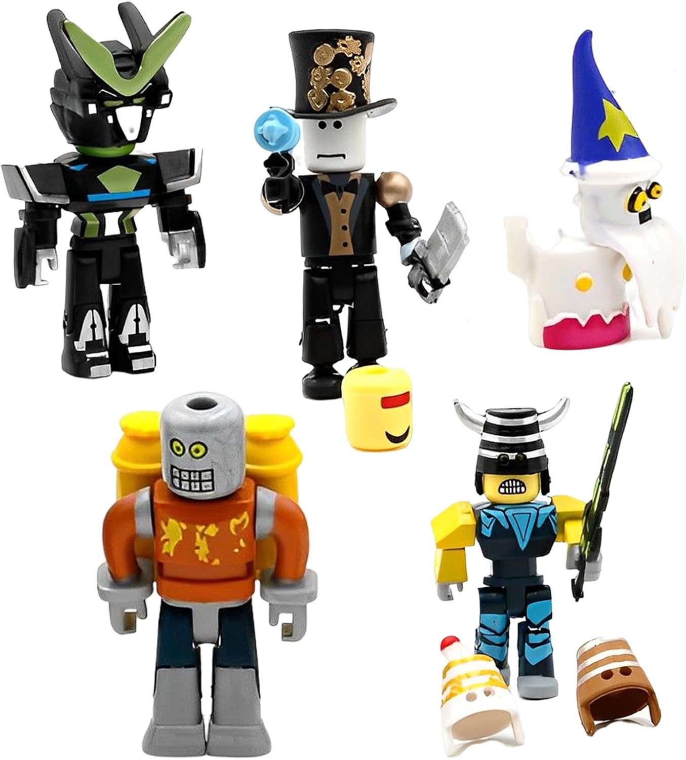 Roblox Figures, Roblox Cake Decoration, Pack of 5 Action Figures Roblox ...