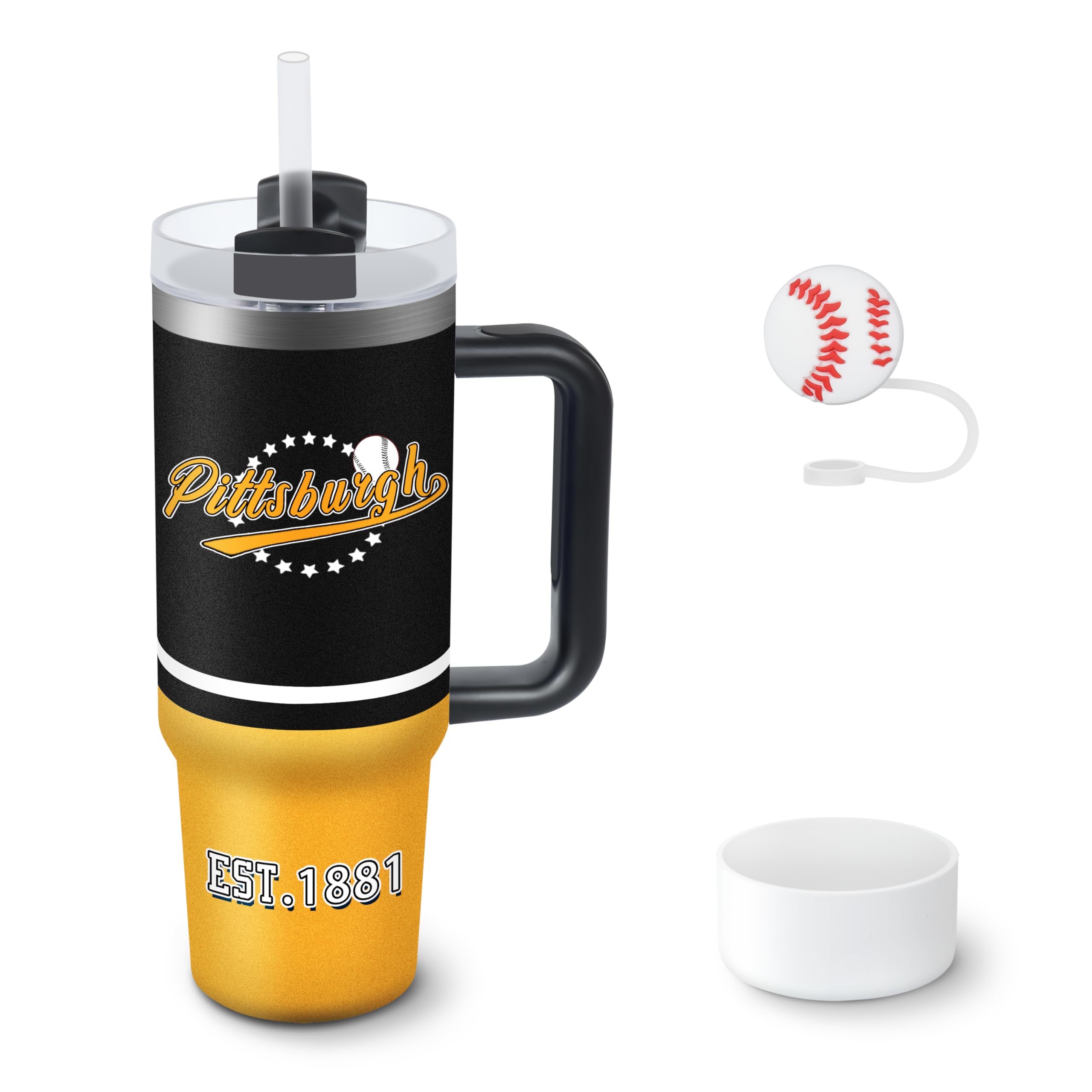 Amazon.com | Veminei Tumbler 30oz Straight Skinny Car Cups With ...