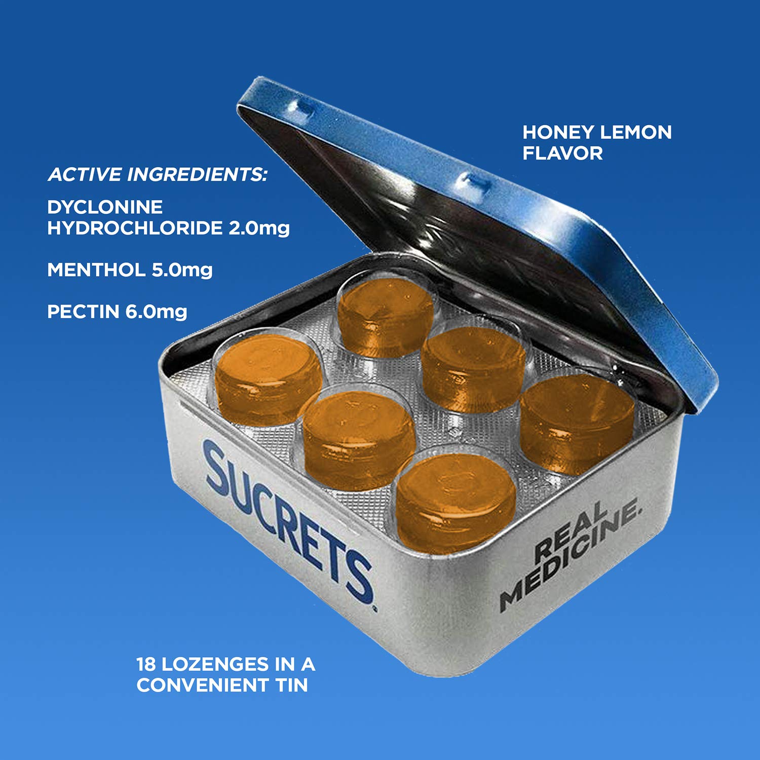 Sucrets Sore Throat & Cough Lozenges | Honey Lemon | 18 Count Each ...