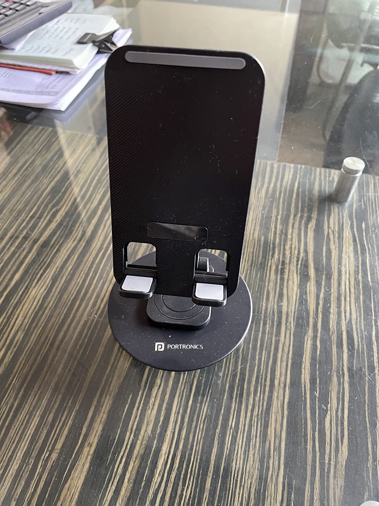 Portronics Mobot II Multifunctional Desktop Mobile Holding Stand with ...