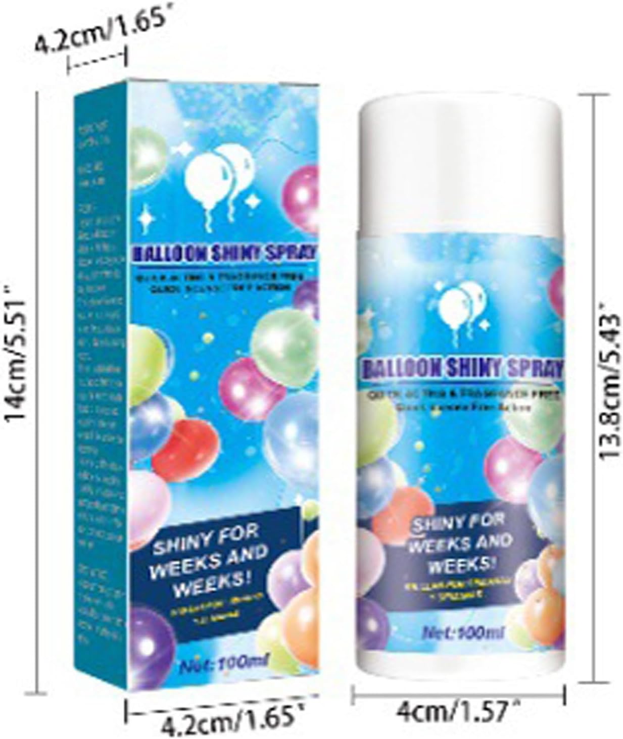 Spray de brillo para globos, aerosol de brillo para globos, 3.4 fl oz ...