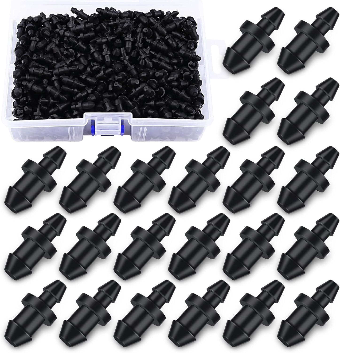 Amazon.com: Kalolary 500 Pcs Drip Irrigation Plug, 1/4 inch Tube End ...