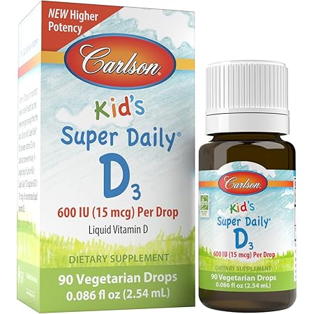 Amazon.com: Ddrops Kids Booster 600IU 100 Drops - Daily Liquid Vitamin D for Kids. Support ...