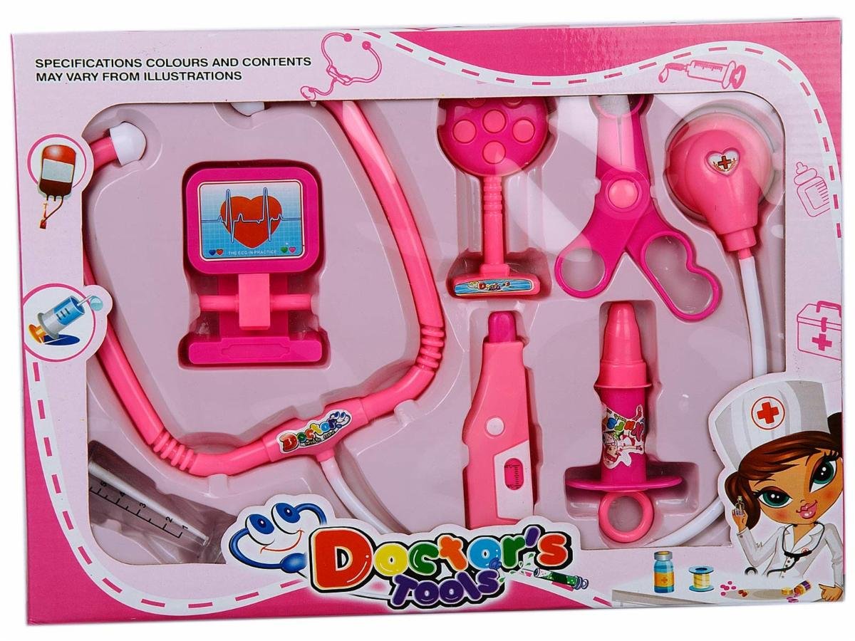 Buy Doctor Tools Set with Pink Stethoscope Online at Low Prices in ...