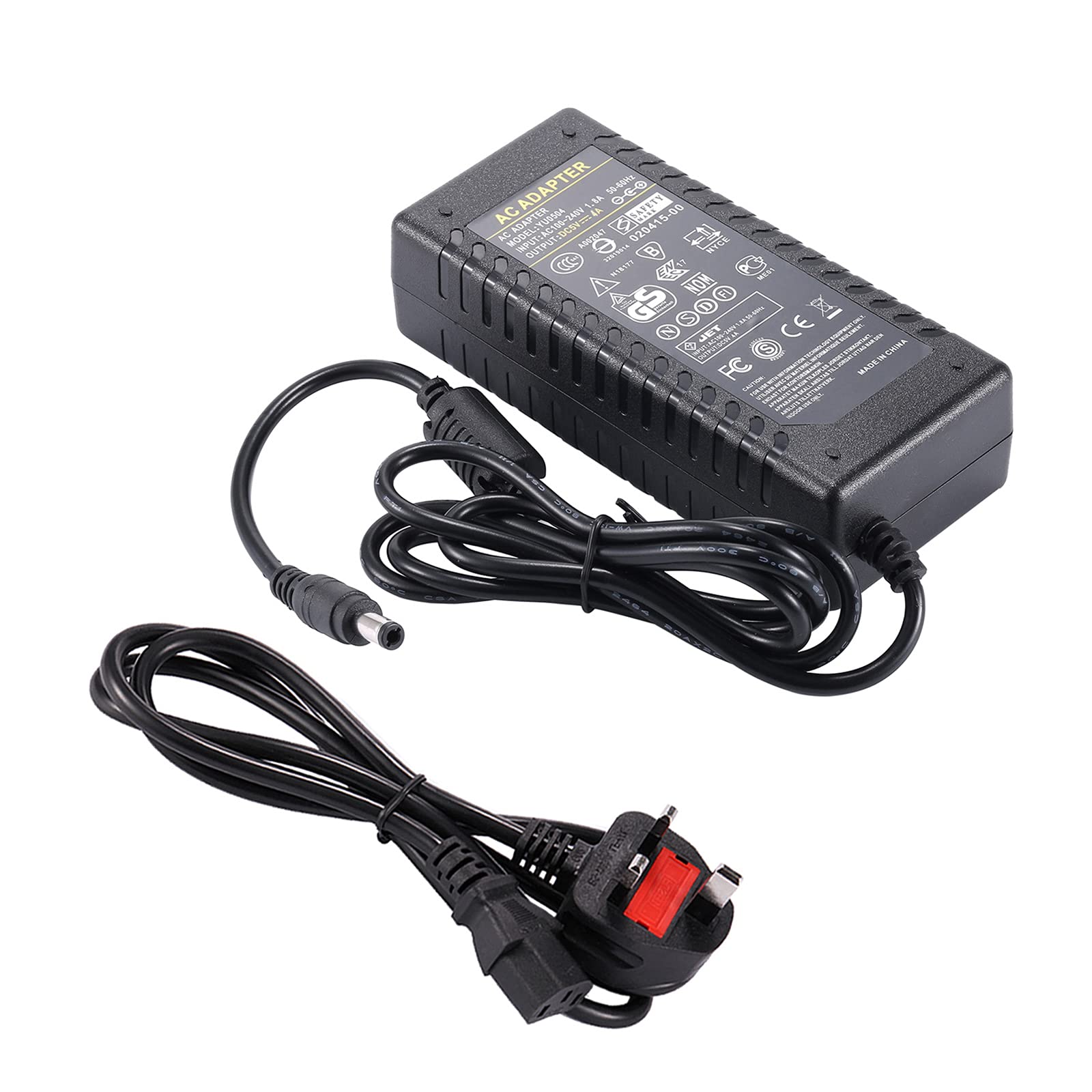 5V 4A Power Supply Adapter - AC 100-240V to DC 5V/4A 20W Charger DC 5 ...