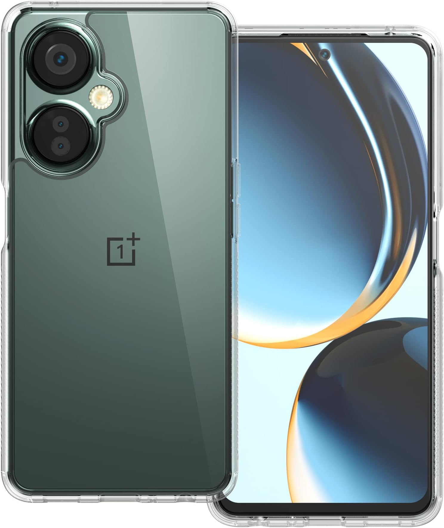 Amazon.com: Clear Case for Oneplus N30 5G Case, [Hard PC Back + Soft ...