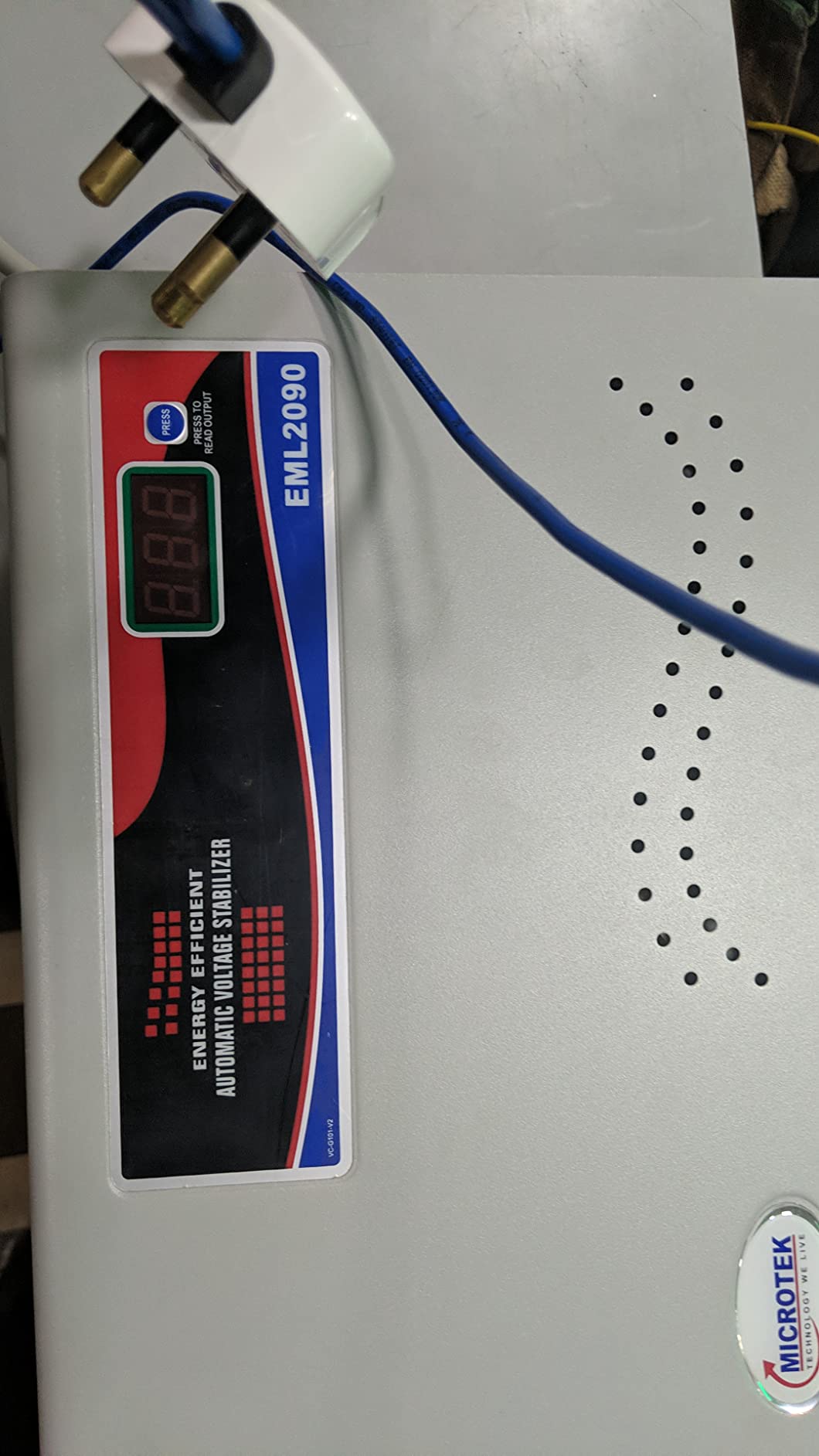 Microtek EML 2090 Main Line Voltage Stabilizer Used for General Purpose ...