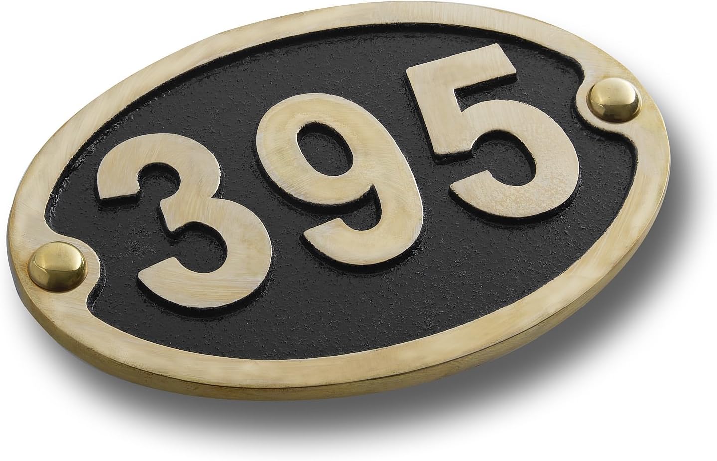 The Metal Foundry Personalised Oval House Number Plaque. Traditional ...