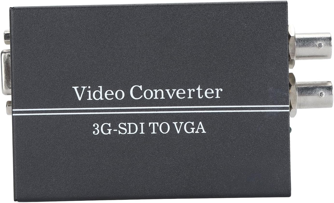 SDI to VGA Audio Converter, 3G SDI to VGA Video Audio Converter with SDI Loopout & Power Supply ...