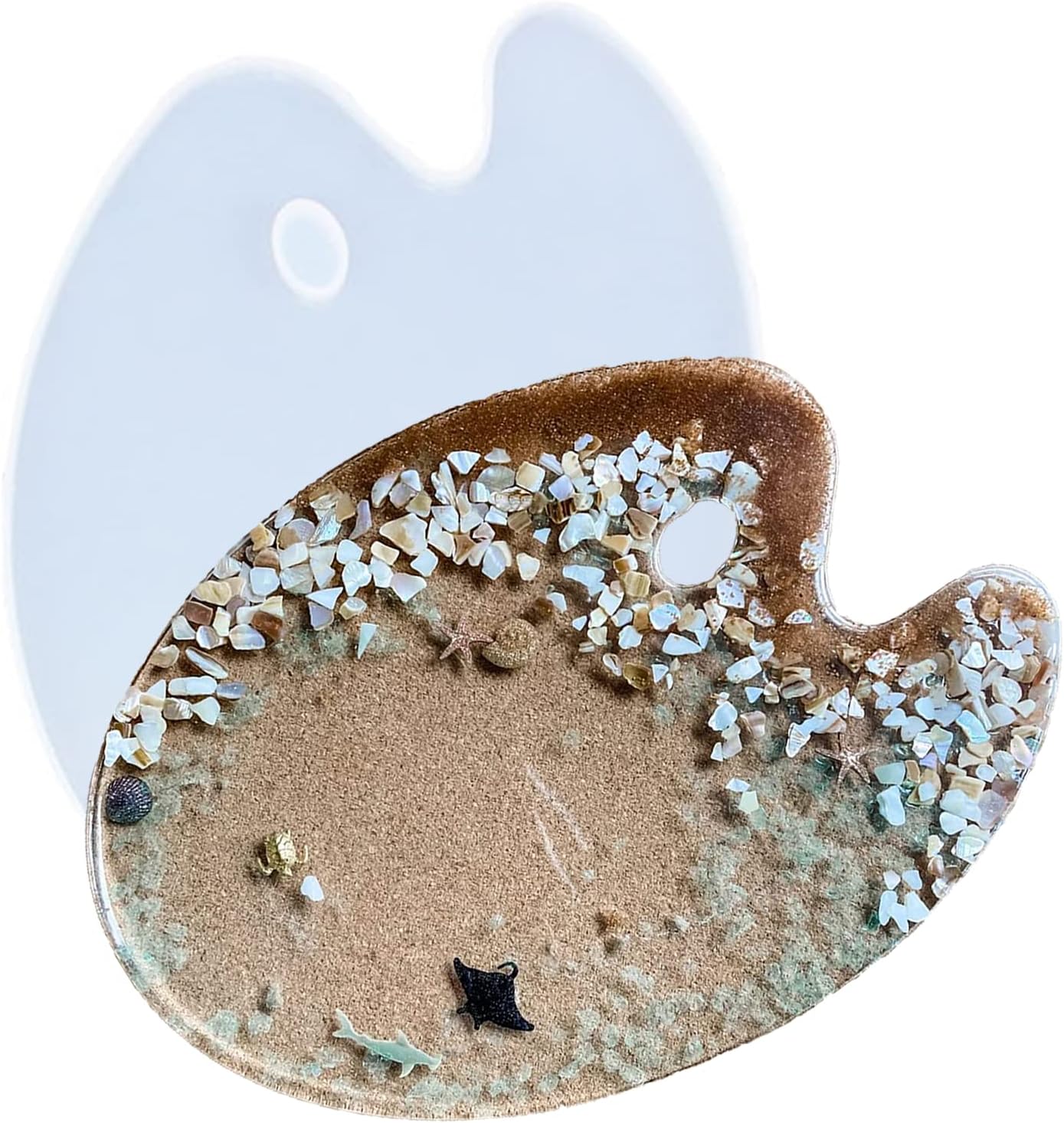 Amazon.com: Oil Paint Palette Mold - Artist Paint Palette Silicone Mold ...