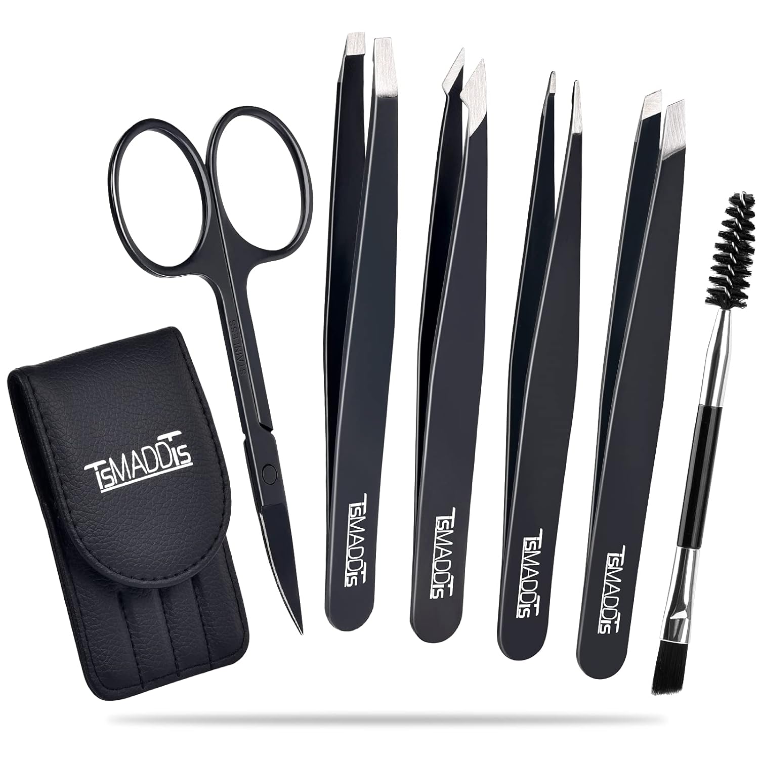 Amazon.com : TsMADDTs Tweezers Set and Curved Scissors, Professional ...