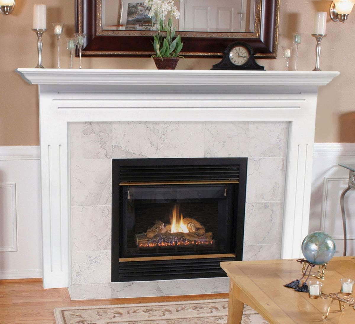 Amazon.com: Pearl Mantels 510-48 Newport 48-Inch Fireplace Mantel ...