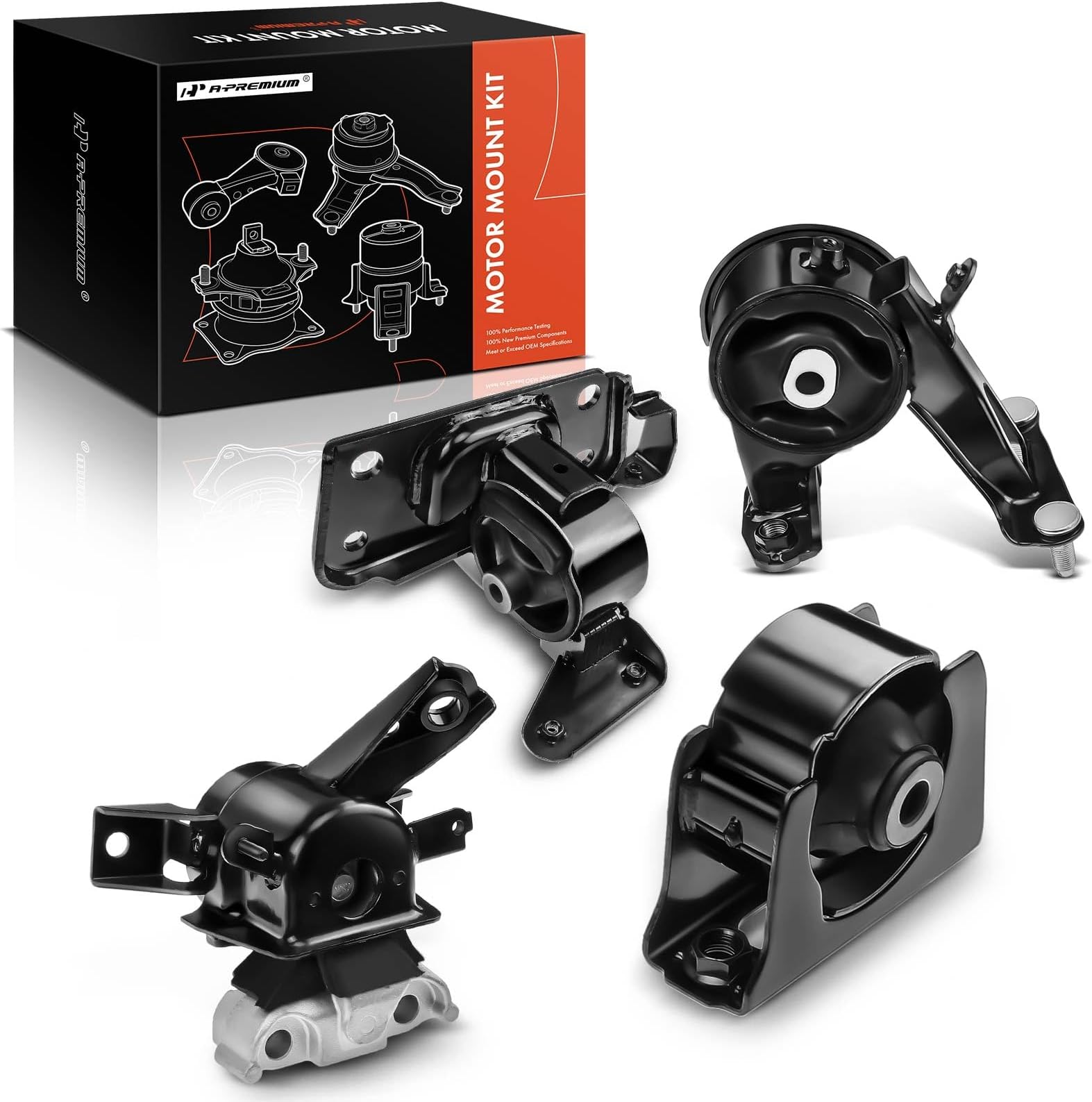 A-Premium - Juego de 4 soportes para motor y transmisión de motor ...