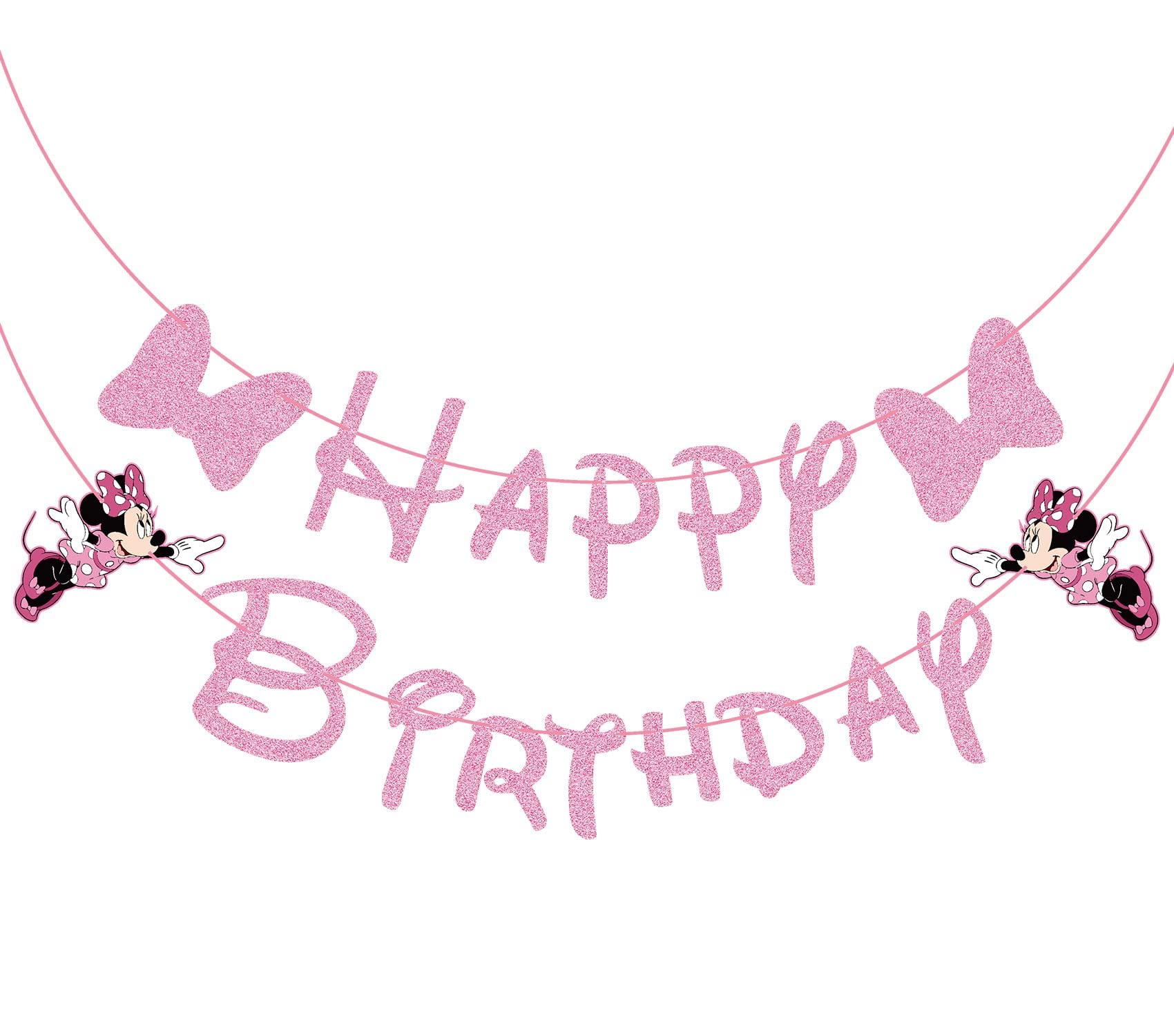 Minnie Mouse Happy Birthday Banner